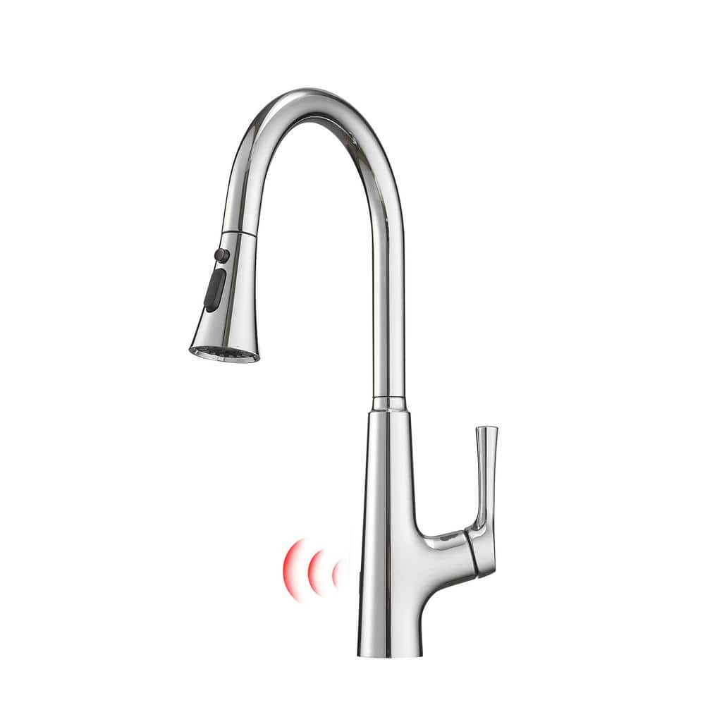 Tahanbath Touchless Kitchen Faucet, Hands Free Automatic Smart Kitchen ...