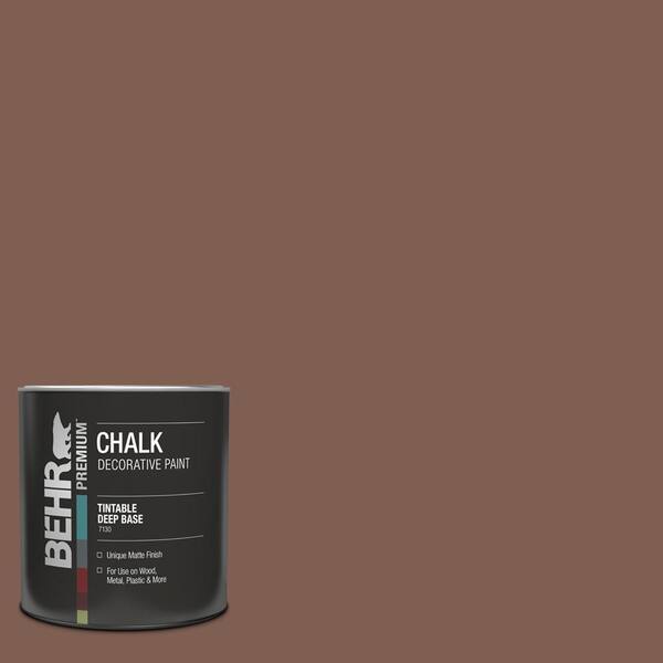 BEHR 1 qt. #N160-6 Spanish Chestnut Interior Chalk Finish Paint 713004 ...