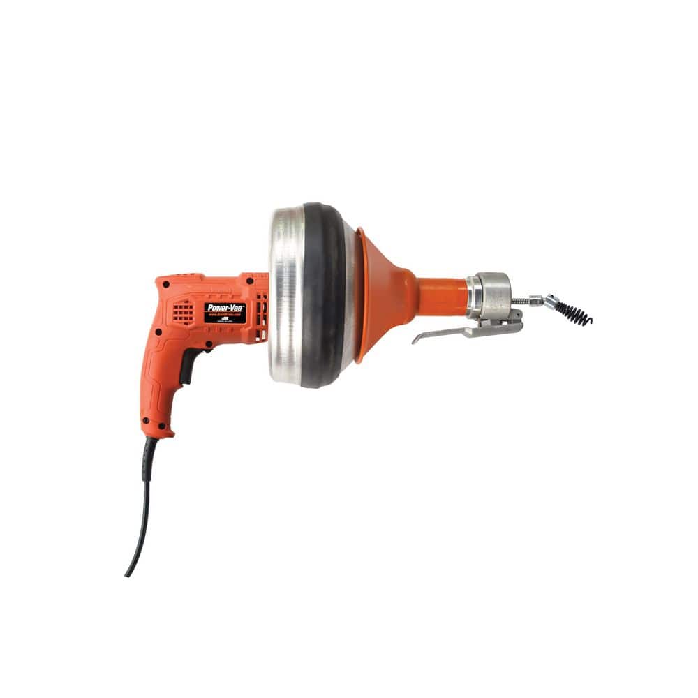 POWER-VEE 1/4 in. x 25 ft. Hand Held Drain Cleaner PV-F - The Home Depot