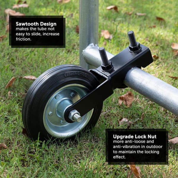 Outdoor Gate Chain Link Bolt-On Cantilever Gate Wheel Helper For 1 5/8 ...