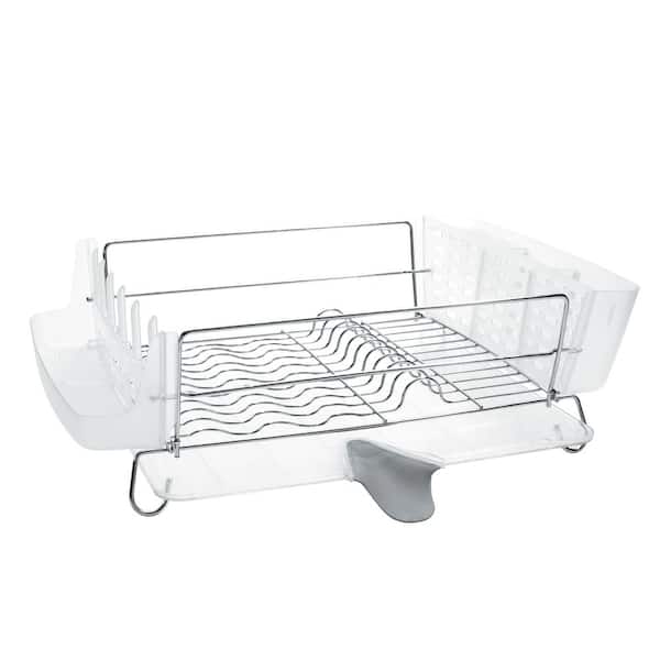 OXO Good Grips Folding Stainless Steel Dish Rack-1069916 - The Home Depot
