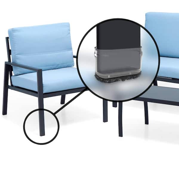 Patio chair glides rectangular store