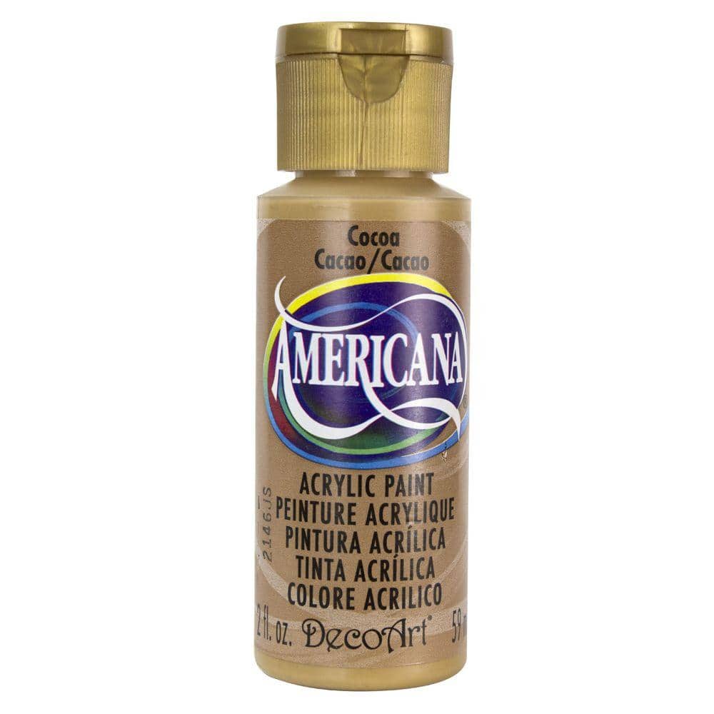 DecoArt Americana 2 oz. Cocoa Acrylic Paint DA259-3 - The Home Depot