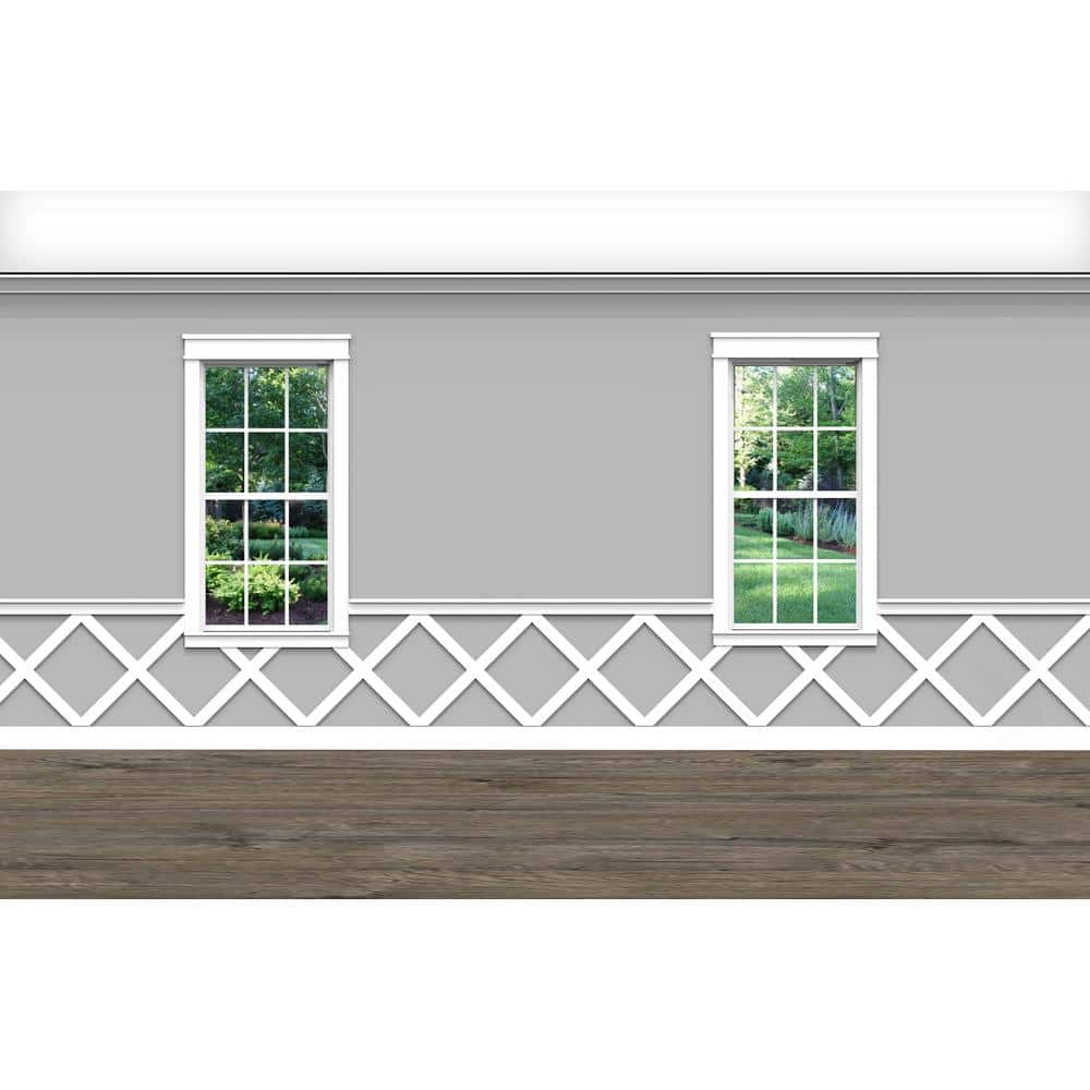 Ornamental Mouldings .75 in. D x 32 in. W x 92 in. L Unfinished Aspen ...