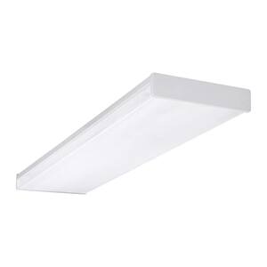 NICOR ACW 120-Watt Equivalent White Integrated LED Wraparound Ceiling ...