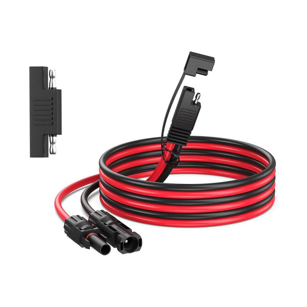 Vrbgify 10AWG Solar to SAE Adapter Cable, 50 cm Solar Connector to SAE ...