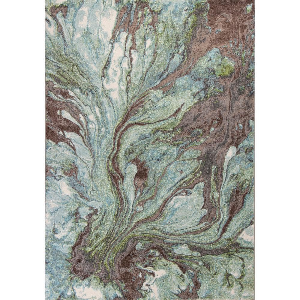 MILLERTON HOME Lola Seafoam 5 ft. x 8 ft. Area Rug MIL620353X77 - The ...