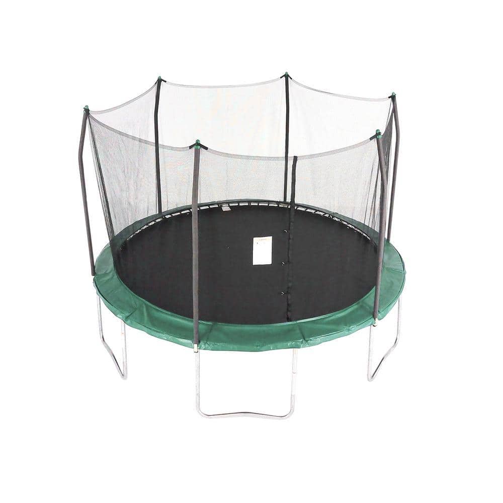 Skywalker Trampolines 12 ft. Round Trampoline with Enclosure - Green ...