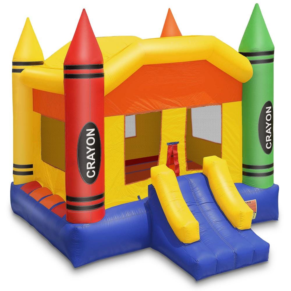 CLOUD9 Cloud 9 Commercial Grade Crayon Castle Bounce House with Built ...