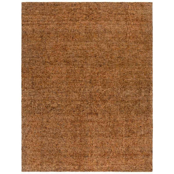 SAFAVIEH Gabbeh 8 ft. x 10 ft. Gold/Brown Solid Area Rug GAB101T-8 ...