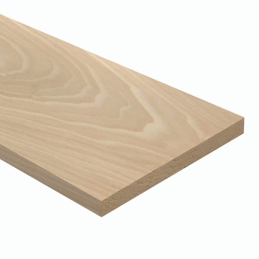 Woodgrain Millwork 1/2 in. x 6 in. x 3 ft. S4S Poplar Hobby Board ...