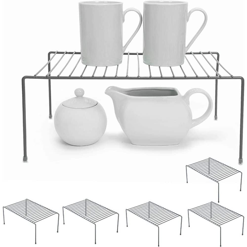 Smart Design Cabinet Storage Shelf Kitchen Rack - Set of 6 - Medium - 8 ...