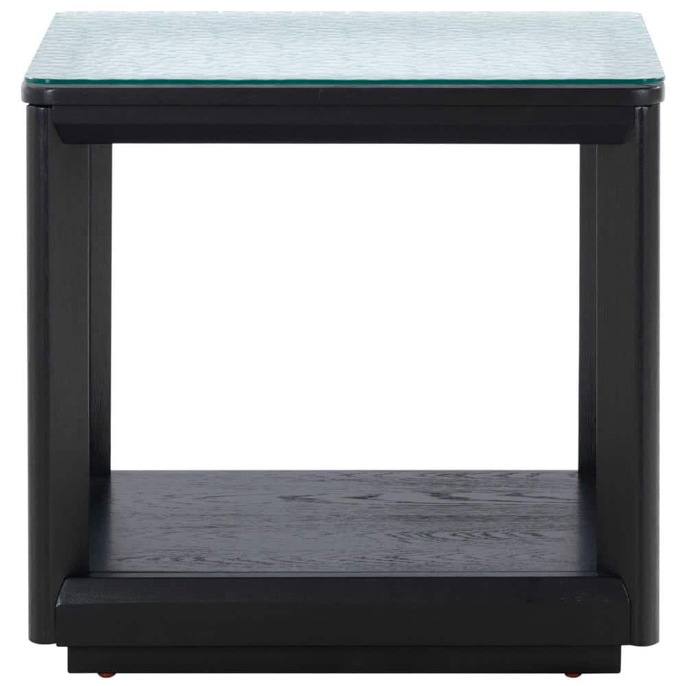 SAFAVIEH Benecarlo 21.6 in. Black Square MDF End Table SFV2158B - The ...