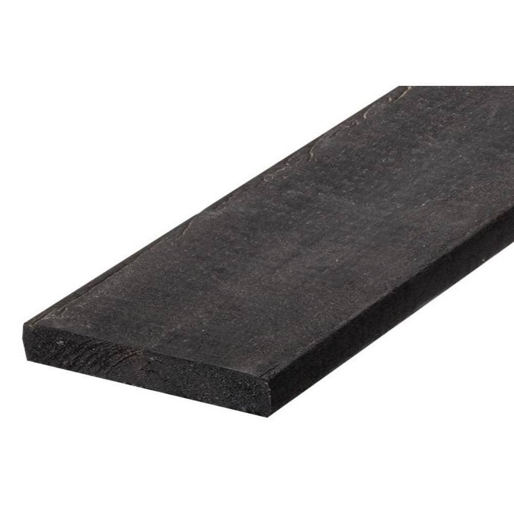 BestPLUS 2 in. x 8 in. x 8 ft. Black Recycled Plastic Edging Lumber G ...