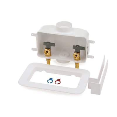 OATEY Quadtro 2 in. Copper Sweat Connection Washing Machine Outlet Box ...