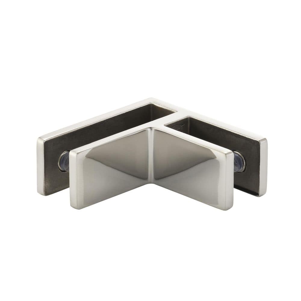 Glass Warehouse Hercules Chrome Stainless Steel Two-way Corner Glass to ...