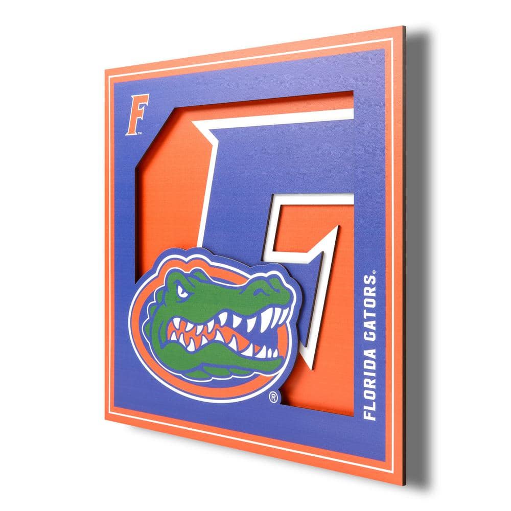 NCAA Florida Gators 3D Logo Series Wall Art - 12x12 2506708 - The Home ...