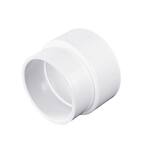 NDS PVC Increaser/Reducer Adapter, 3 in. DWV/SCH40 Hub X 4 in. S&D Hub ...