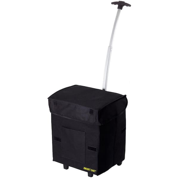 Smart Cart Heavy Duty Soft Sided Lightweight Collapsible Cart in Black ...