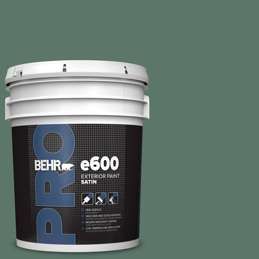 BEHR PRO 5 gal. #S420-6 Pine Brook Satin Exterior Paint PR64305 - The ...