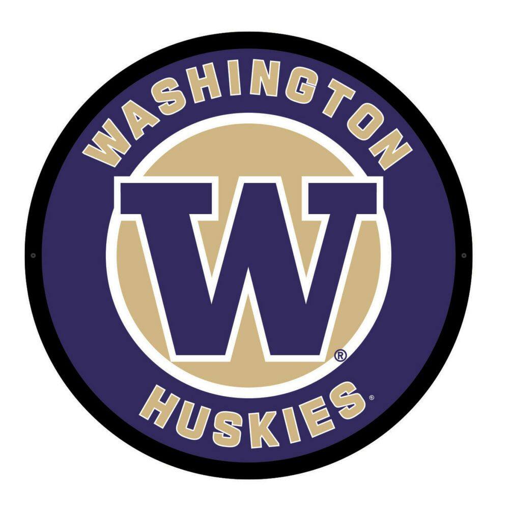 Evergreen University of Washington Round 23 in. Plug-in LED Lighted ...