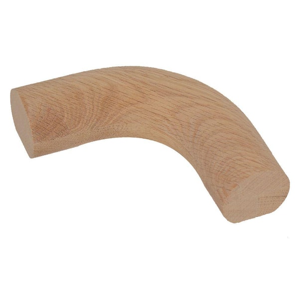 EVERMARK Stair Parts 7123 Unfinished Red Oak 90° Level Quarter Turn ...
