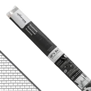 Saint-Gobain ADFORS 48 in. x 84 in. Gray Fiberglass Screen Roll for ...