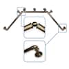 Rod Desyne 1 in. Pipe Bay Window Single Curtain Rod 23 in. - 41 in., 41 ...