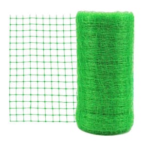 YARDGARD 7 ft. x 100 ft. Black Plastic Deer Block Netting 889553A - The ...