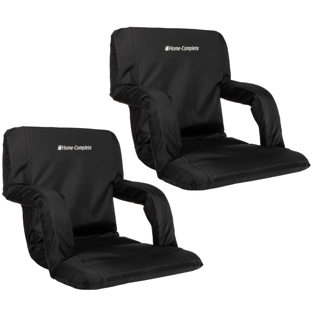 HOME-COMPLETE Stadium Seat Chair with Padded Back Support (2-Pack ...