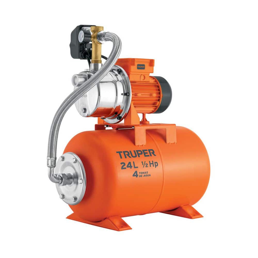 TRUPER Truper 1/2 HP Shallow Well Jet Pump 127 V With 24 L Tank 10077 ...