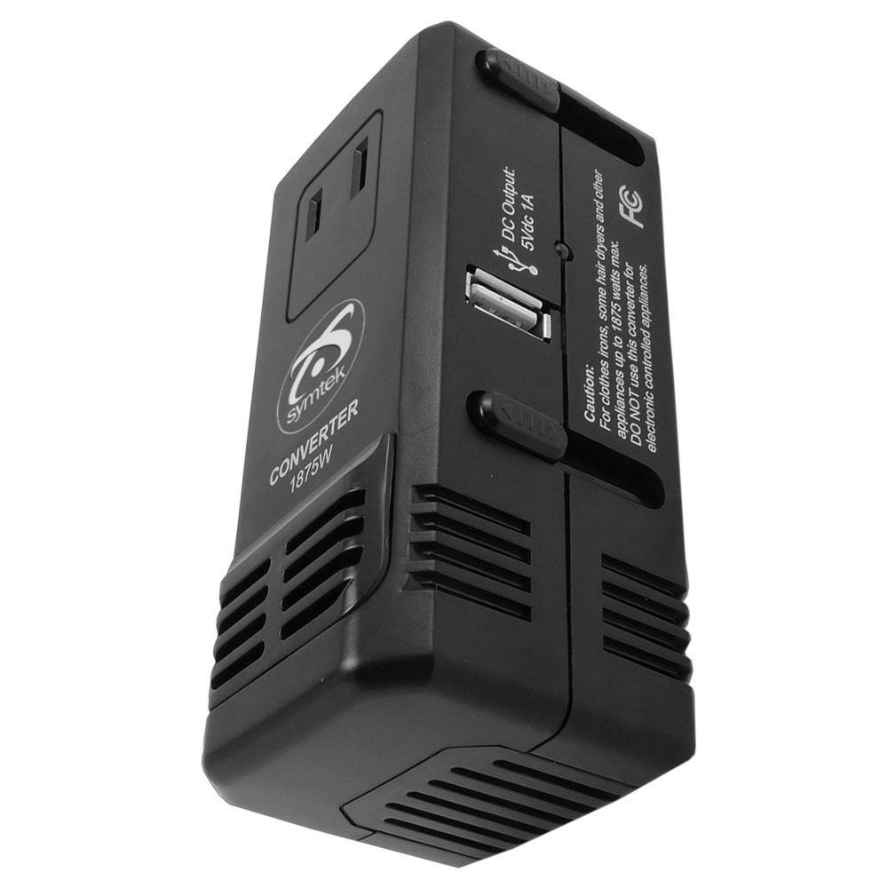 Symtek WorldPlug HDVC Universal Travel Voltage Converter TP-HDVC-110 ...