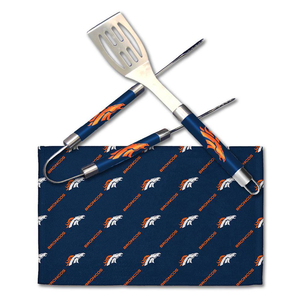 THE NORTHWEST GROUP NFL Broncos Stainless Steel BBQ Grilling Utensil ...
