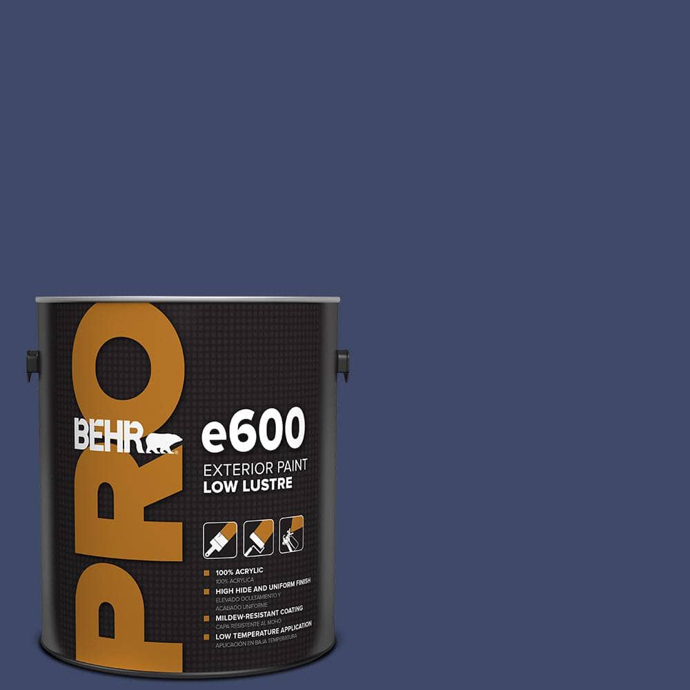 BEHR PRO 1 gal. #PPU15-01 Nobility Blue Low Luster Exterior Paint ...