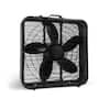Comfort Zone 20 in. High Performance Box Fan with Carry Handle in Black ...