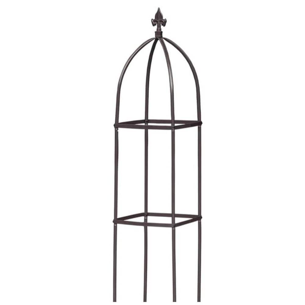 Phewnyzo 63 in. Steel Obelisk Trellis for Climbing Plants, Rustproof ...