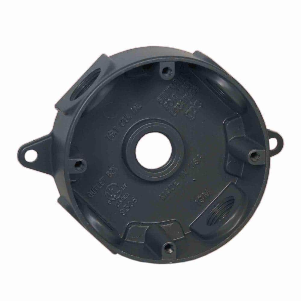 Commercial Electric Round Box RB25BRSH - The Home Depot