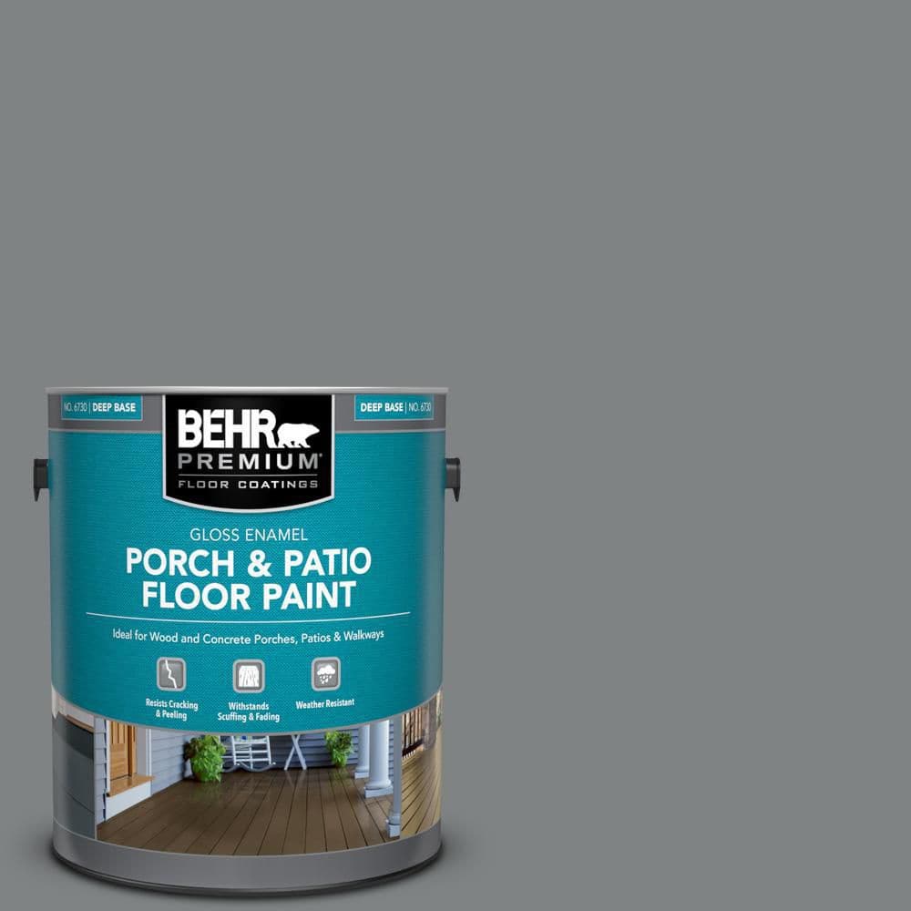 BEHR PREMIUM 1 gal. #PPU26-03 Legendary Gray Gloss Enamel Interior ...