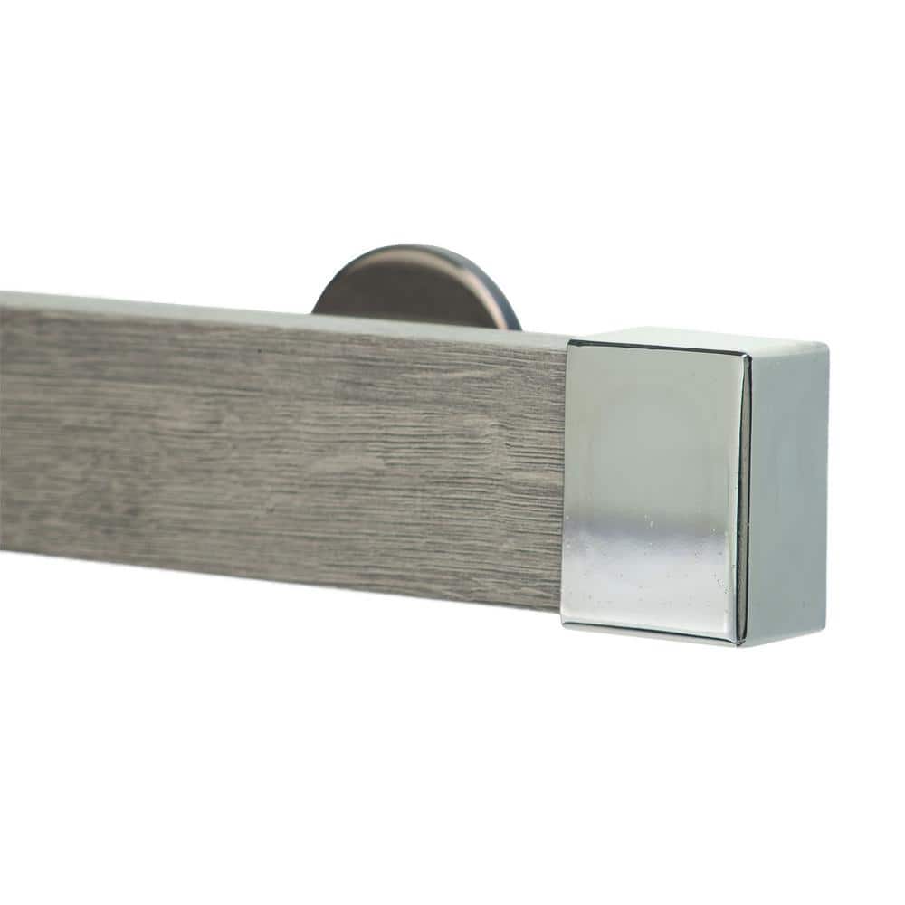 Art Decor Kontur Wood 72 in. Non-Adjustable Single Traverse Window ...