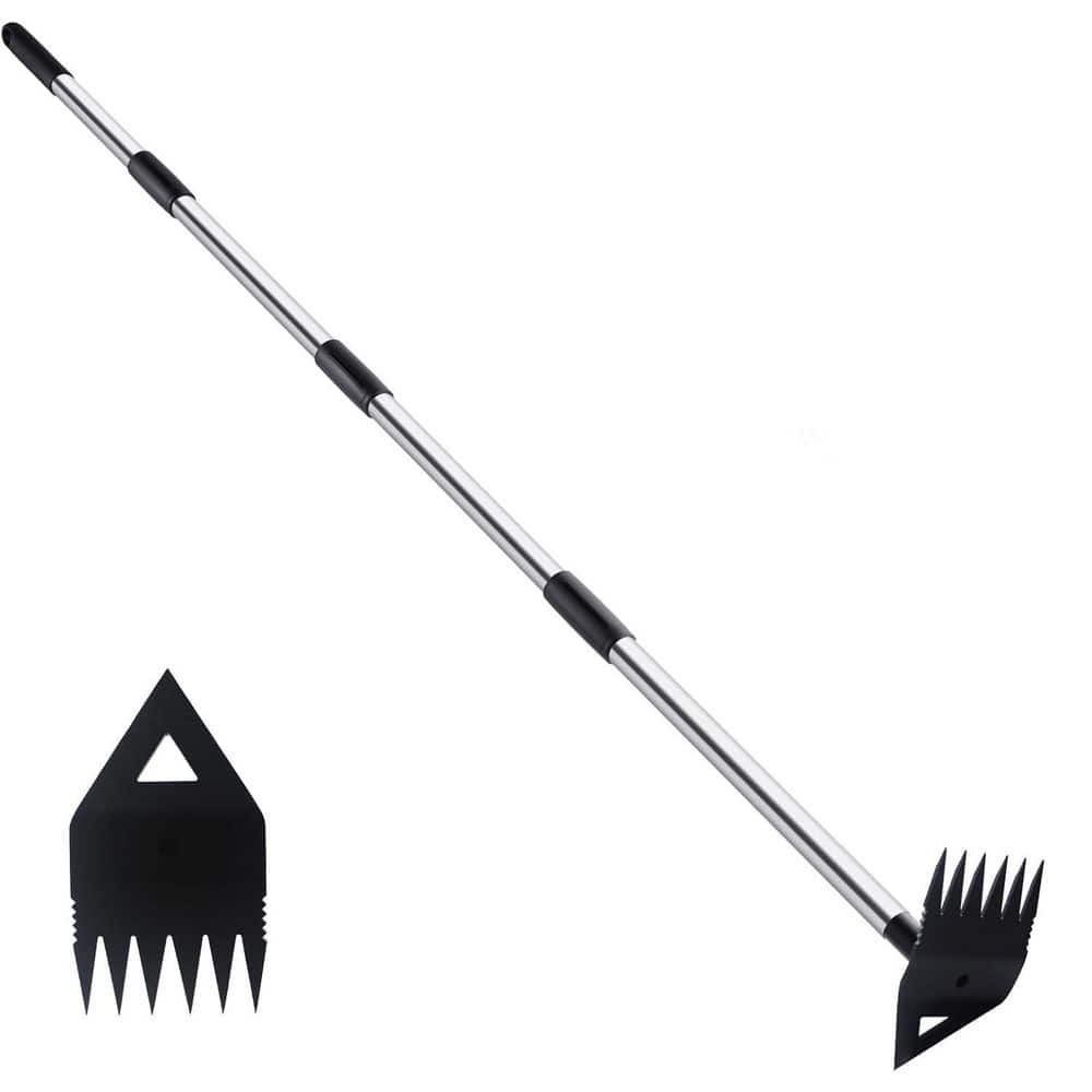 Oyezvary Weed Puller Tool Long Handle Dual Headed Garden Hoe Rake Combo ...