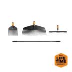 Fiskars 4-Piece Quikfit Leaf, Garden and Shrub Rake Attachments Garden ...