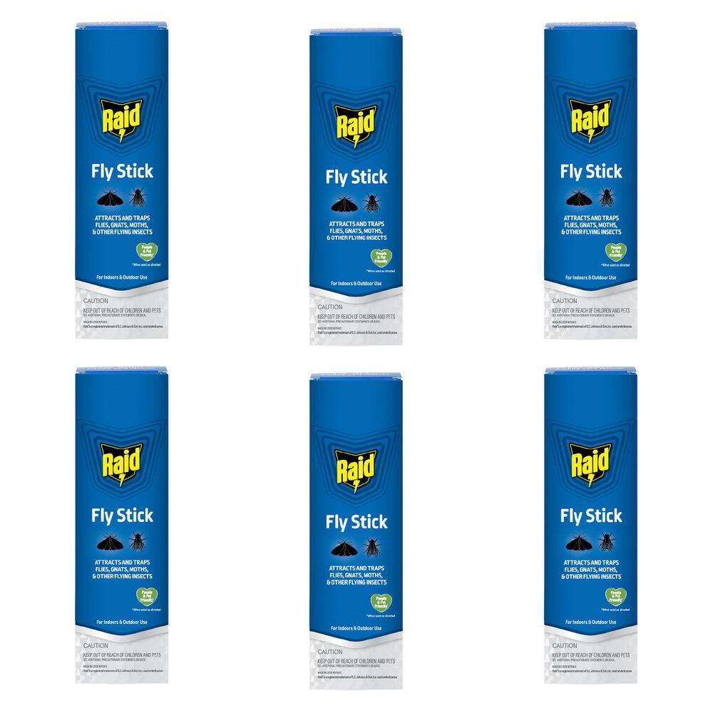 Raid Jumbo Fly Stick Trap (6-Pack) FSTIK-RAID-H - The Home Depot