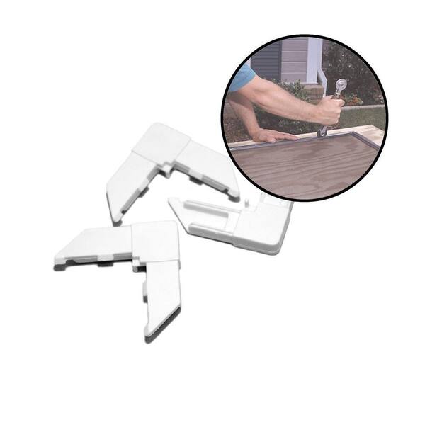 Phifer 5/16 in. White Plastic Corners 3021665 - The Home Depot