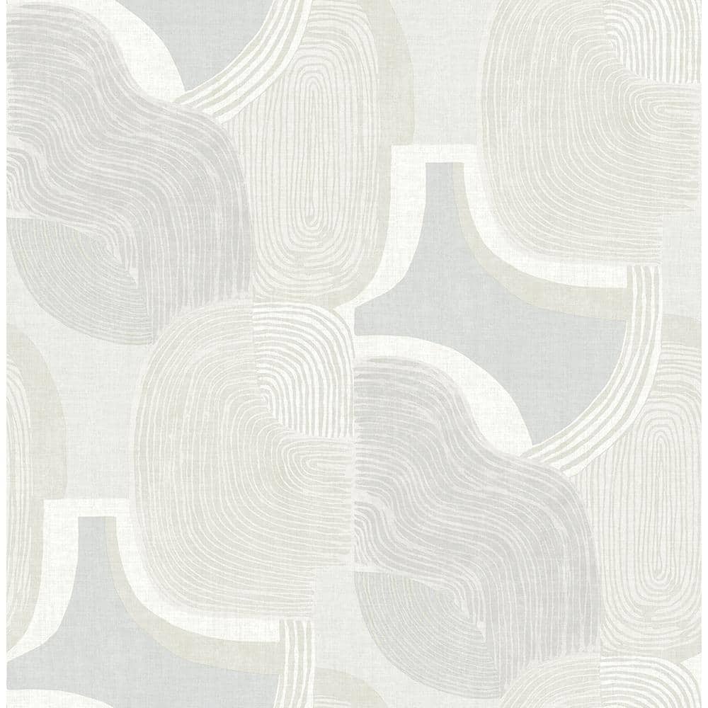 A-Street Prints Hollace Sky Blue Geometric Metallic Non-pasted Paper ...