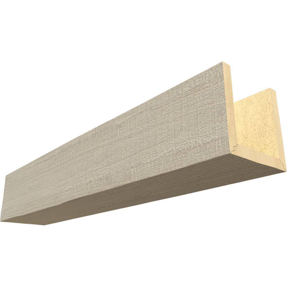 Ekena Millwork Endurathane 6 in. H x 4 in. W x 8 ft. L Rough Cedar ...