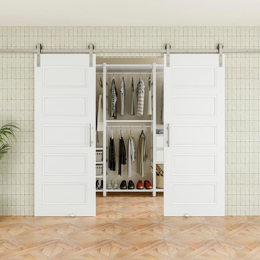 Reviews for ARK DESIGN 56 in., x 80 in., White Primed 5-Panel Blank ...