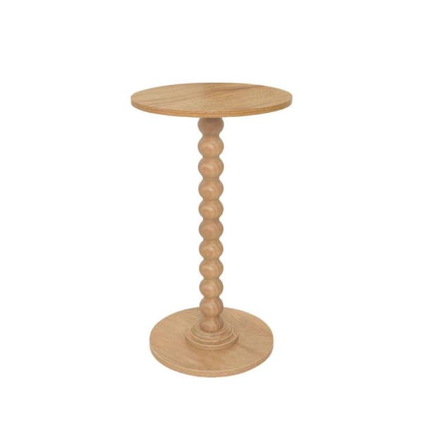 ELSTRAND EVOKE LLC 11.8 in Round Rustic Walnut Yellow Pine Wood Outdoor ...