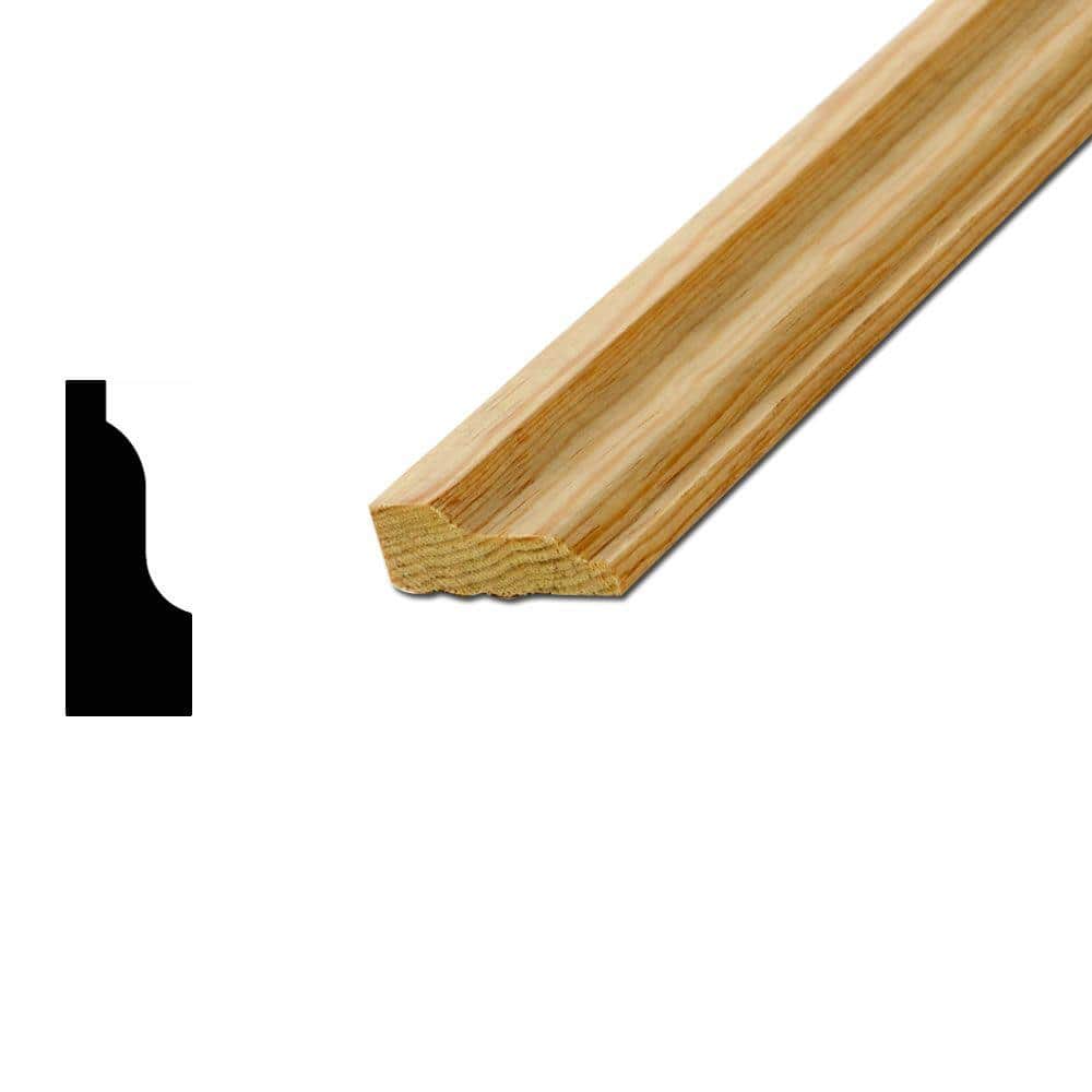 American Wood Moulding LWM210 5/8 in. x 1-5/8 in. Solid Pine Shingle ...