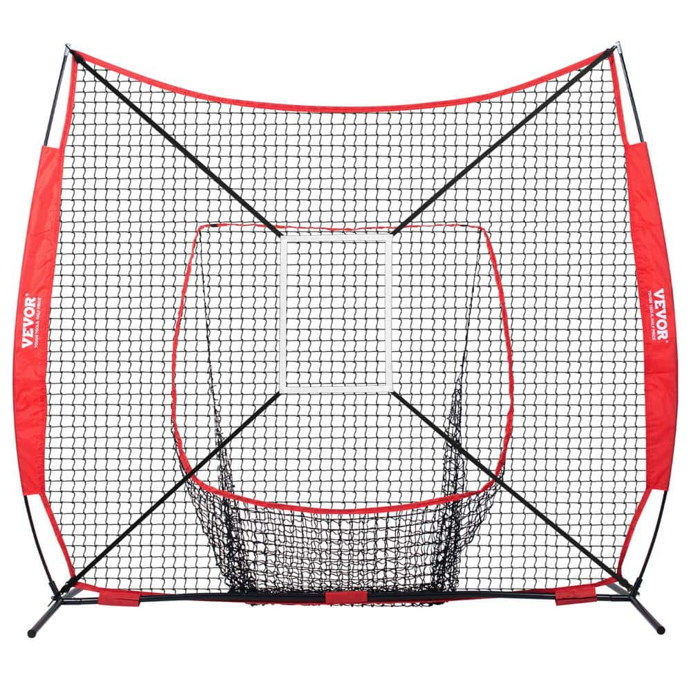 VEVOR 7 x 7 ft. Baseball Softball Practice Net,Portable Baseball ...