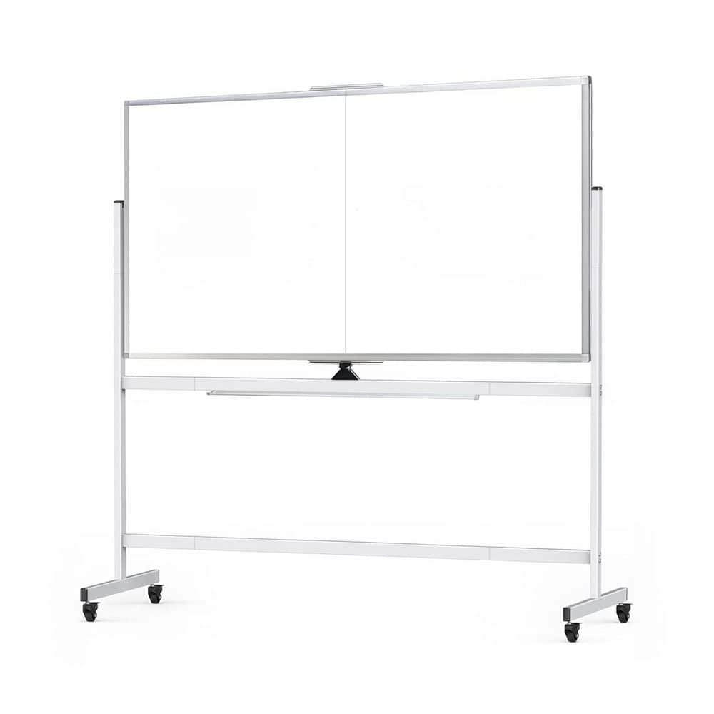 maxtek Rolling Bulletin Boards 72 x 36 Whiteboard Panel with Movable ...